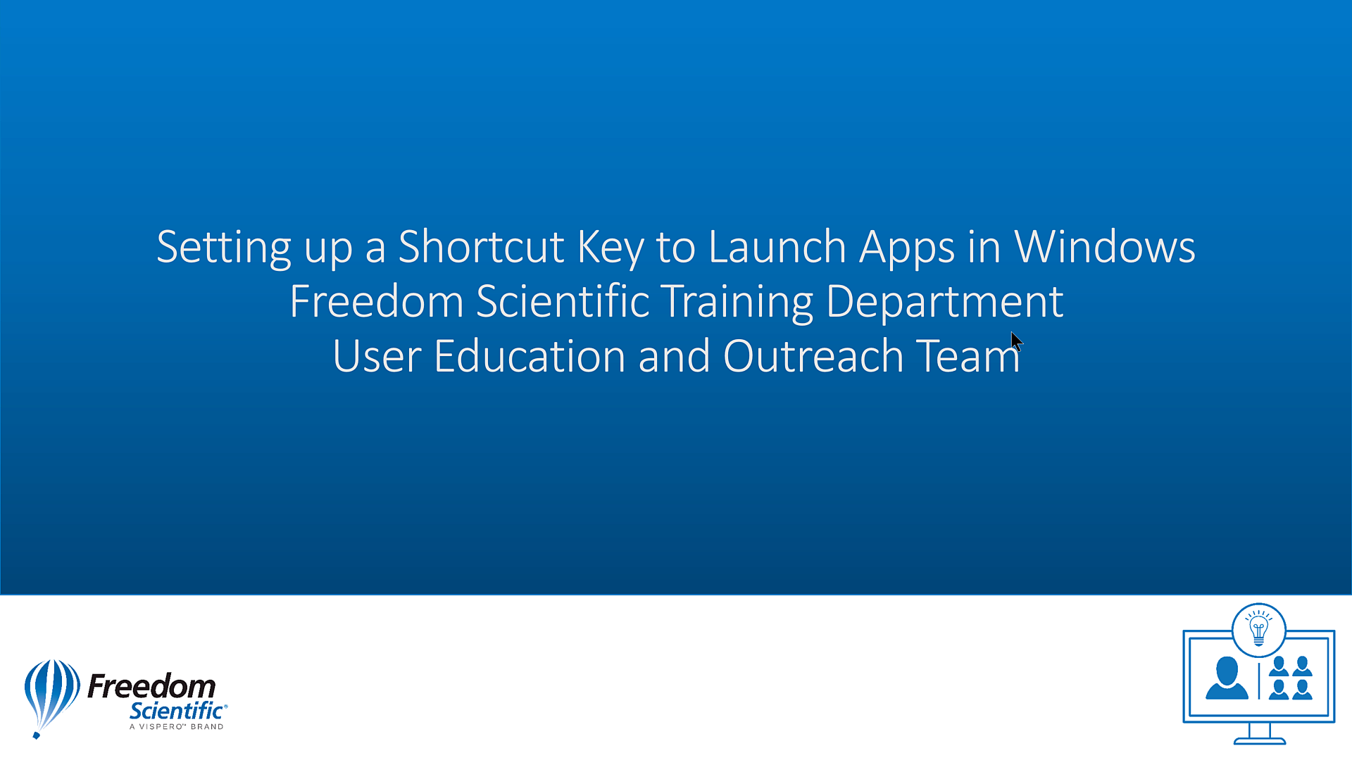 2.1.1 Creating a Shortcut Key to Launch Apps